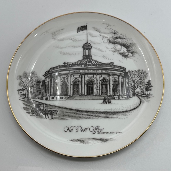 Art | Vintage Old Post Office Decorative Plate Ibm Kingstone 1985 51 ...